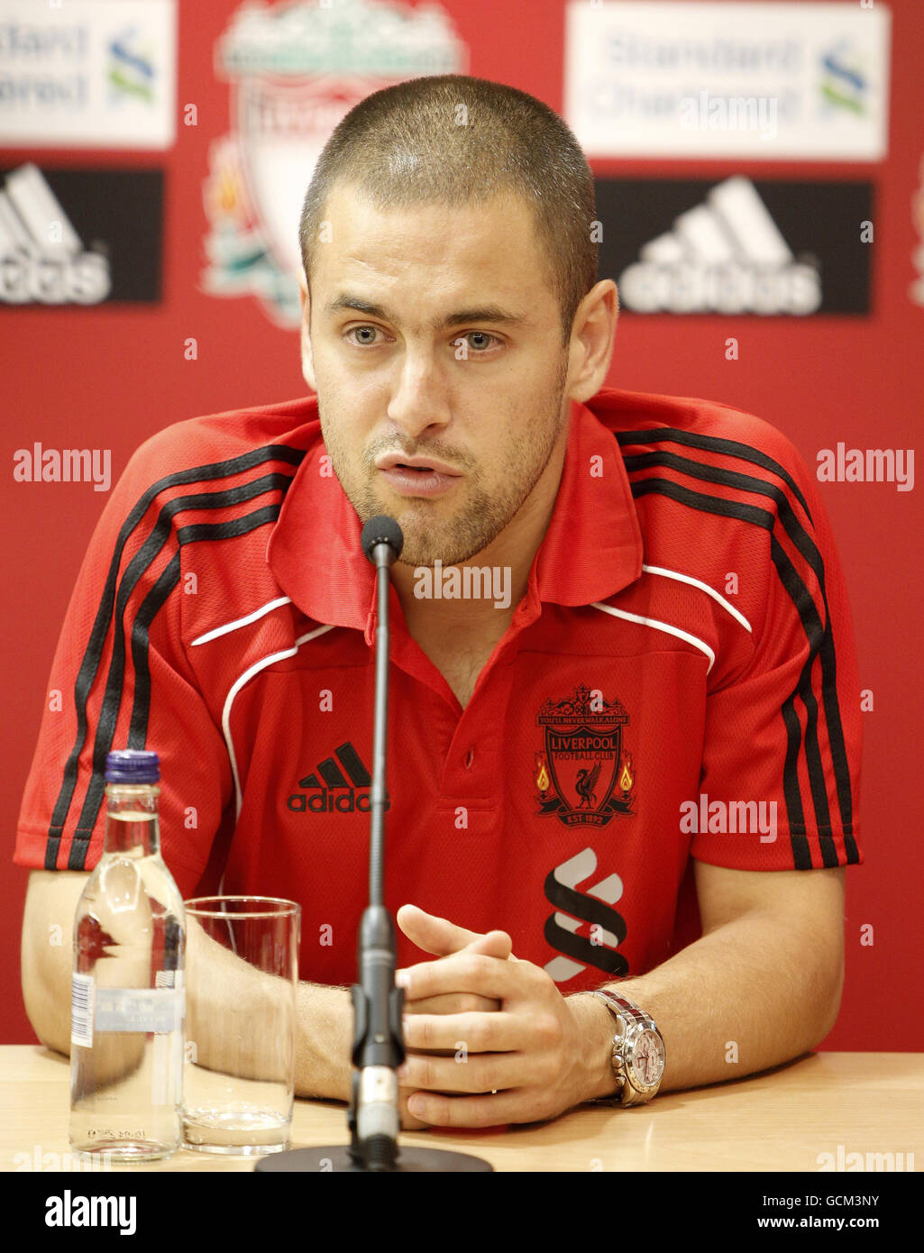 Soccer - Liverpool FC - Joe Cole, Milan Jovanovic and Danny Wilson ...