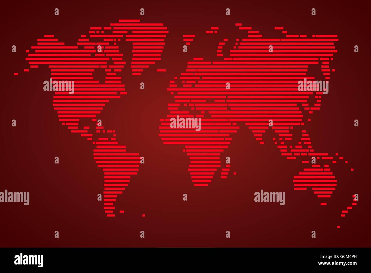 Abstract computer graphic world map hi-res stock photography and images ...