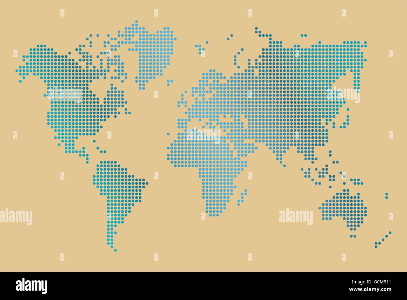 Dots world map vector hi-res stock photography and images - Alamy