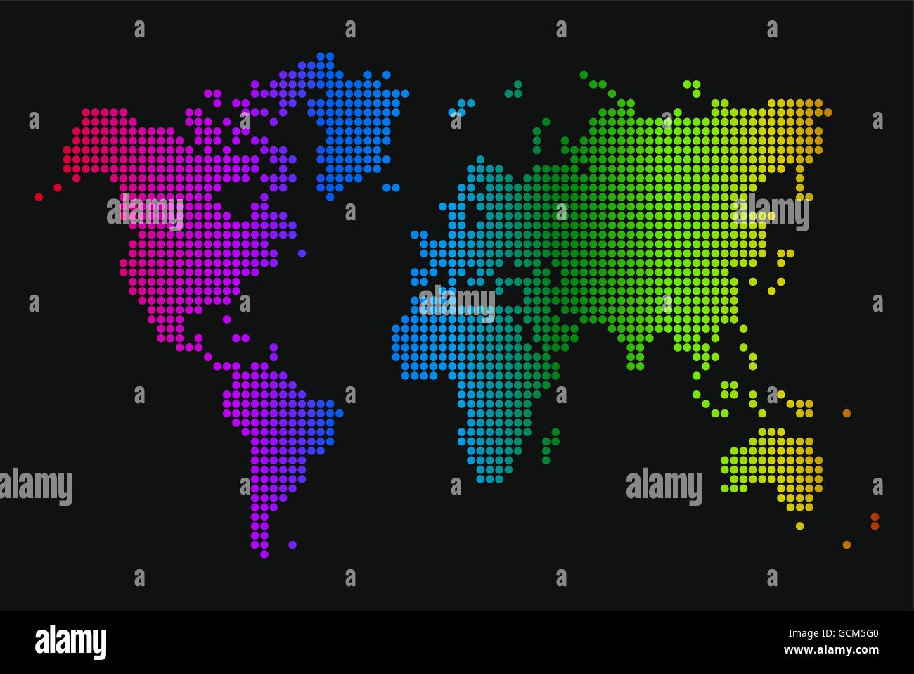 Abstract computer graphic world map hi-res stock photography and images ...