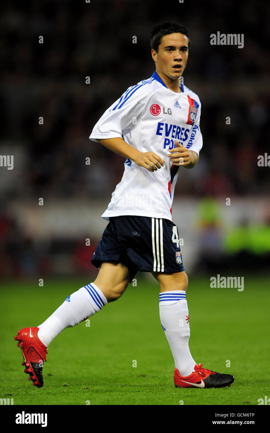 Football pre season lyon friendly full length footballer footballers ...