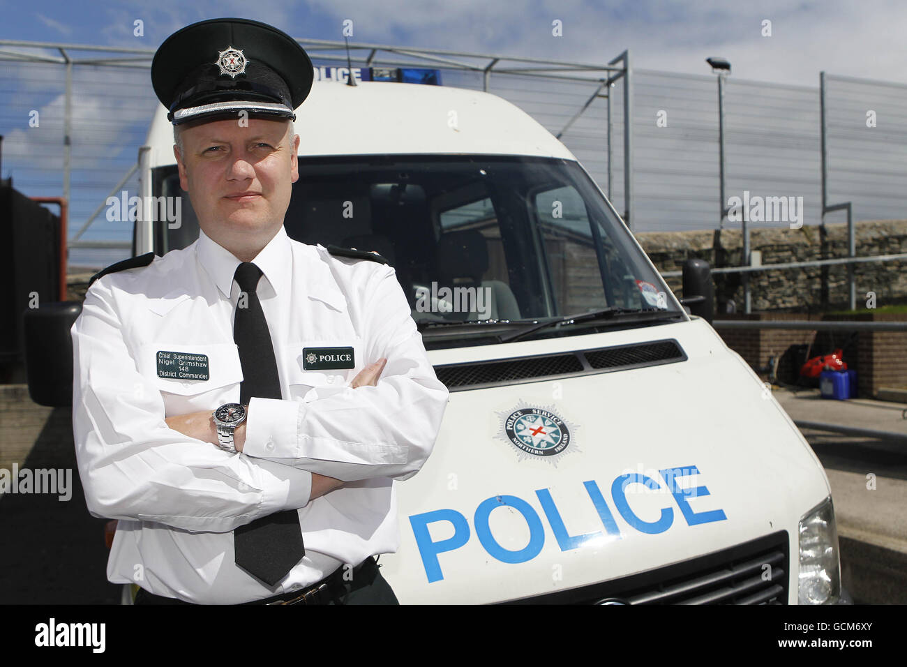 Chief Superintendent Nigel Grimshaw holds a press conference at Bangor ...
