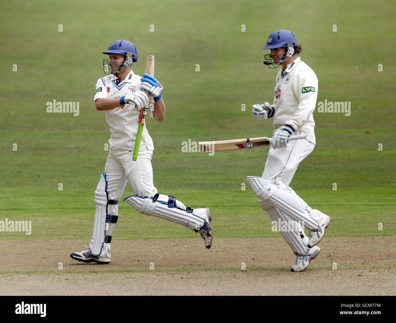 Gloucestershire's Will Porterfield celebrates his century with captain ...
