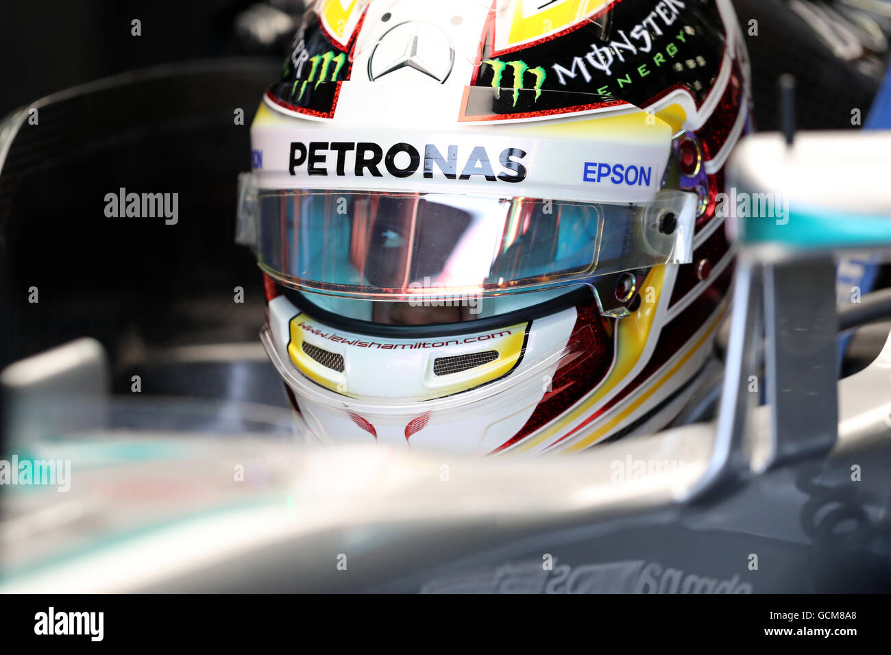 Mercedes' Lewis Hamilton during third practice for the 2016 British ...