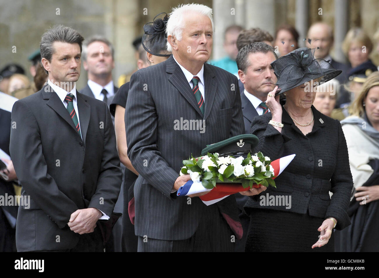 Major Josh Bowman funeral Stock Photo - Alamy
