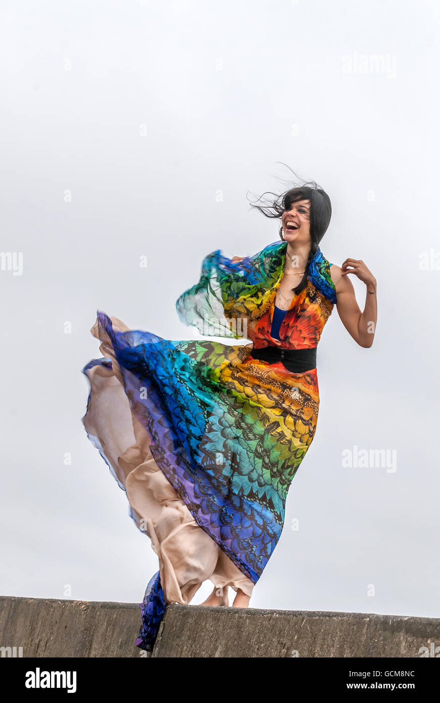 Natasha Khan, artist and singer with her group, Bat For Lashes Stock ...