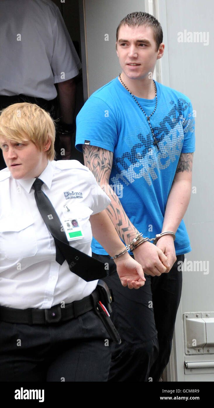 Richard Hamilton arriving at Warwick for sentencing with Ashley Needham ...