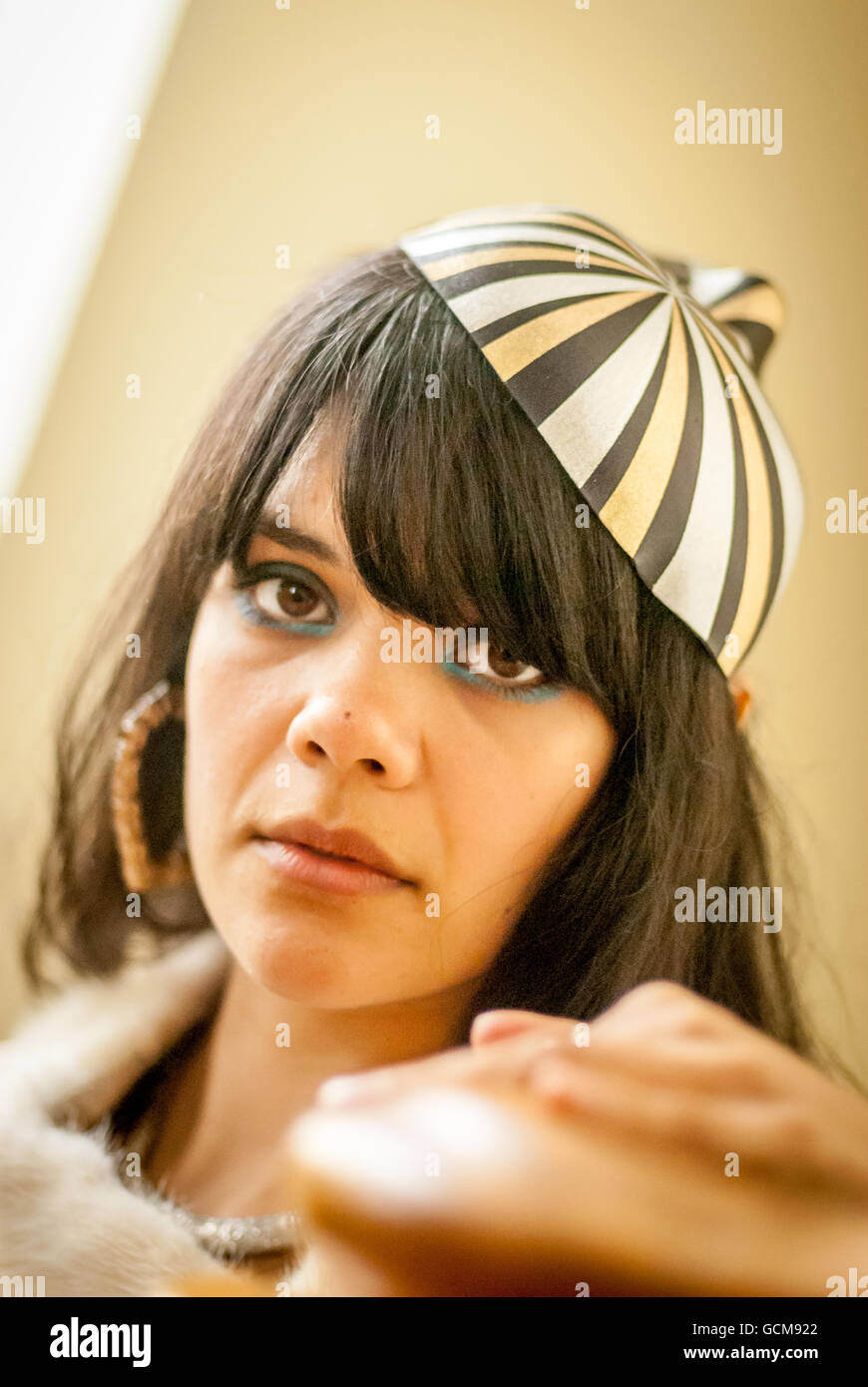 Natasha Khan, artist and singer with her group, Bat For Lashes Stock ...