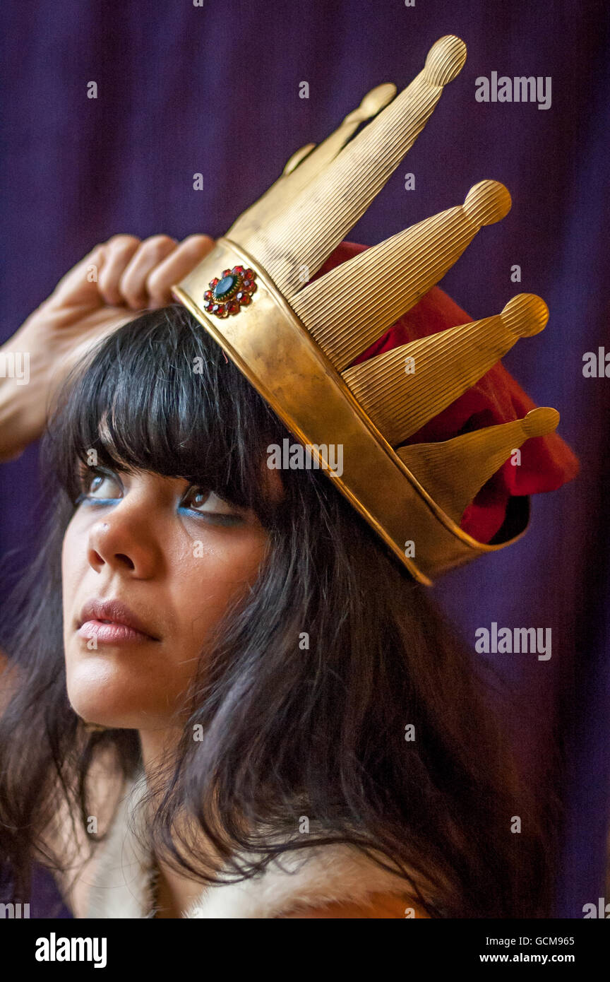 Natasha Khan, artist and singer with her group, Bat For Lashes Stock ...