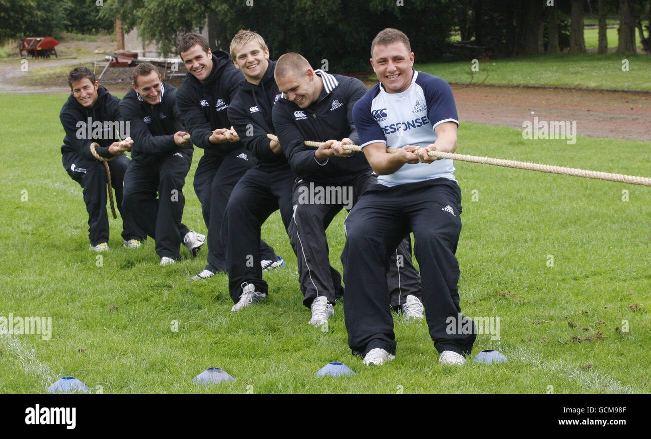 Rugby Union - Glasgow Warriors Summer Camp - Pollock Park Stock Photo ... Rugby Union - Glasgow Warriors Summer Camp - Pollock Park Stock Photo ...