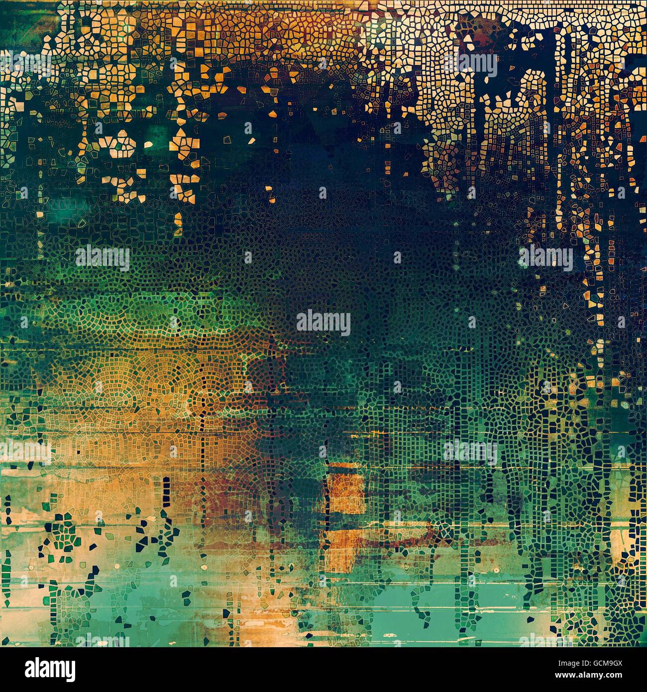 Scratched grunge background or spotted vintage texture. With different ...