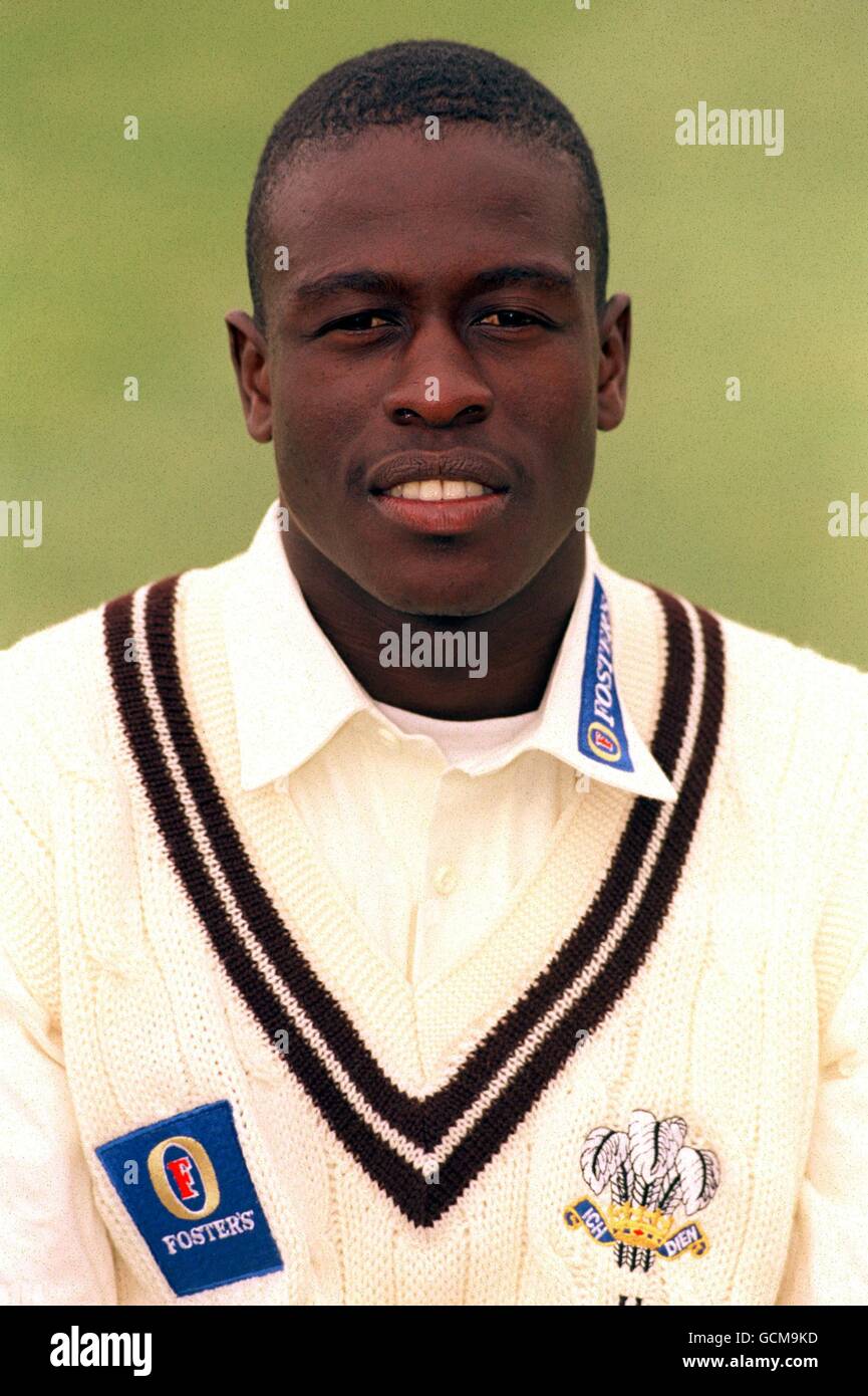 Cricket Photocall - Surrey. Cameron Cuffy, Surrey CCC Stock Photo - Alamy