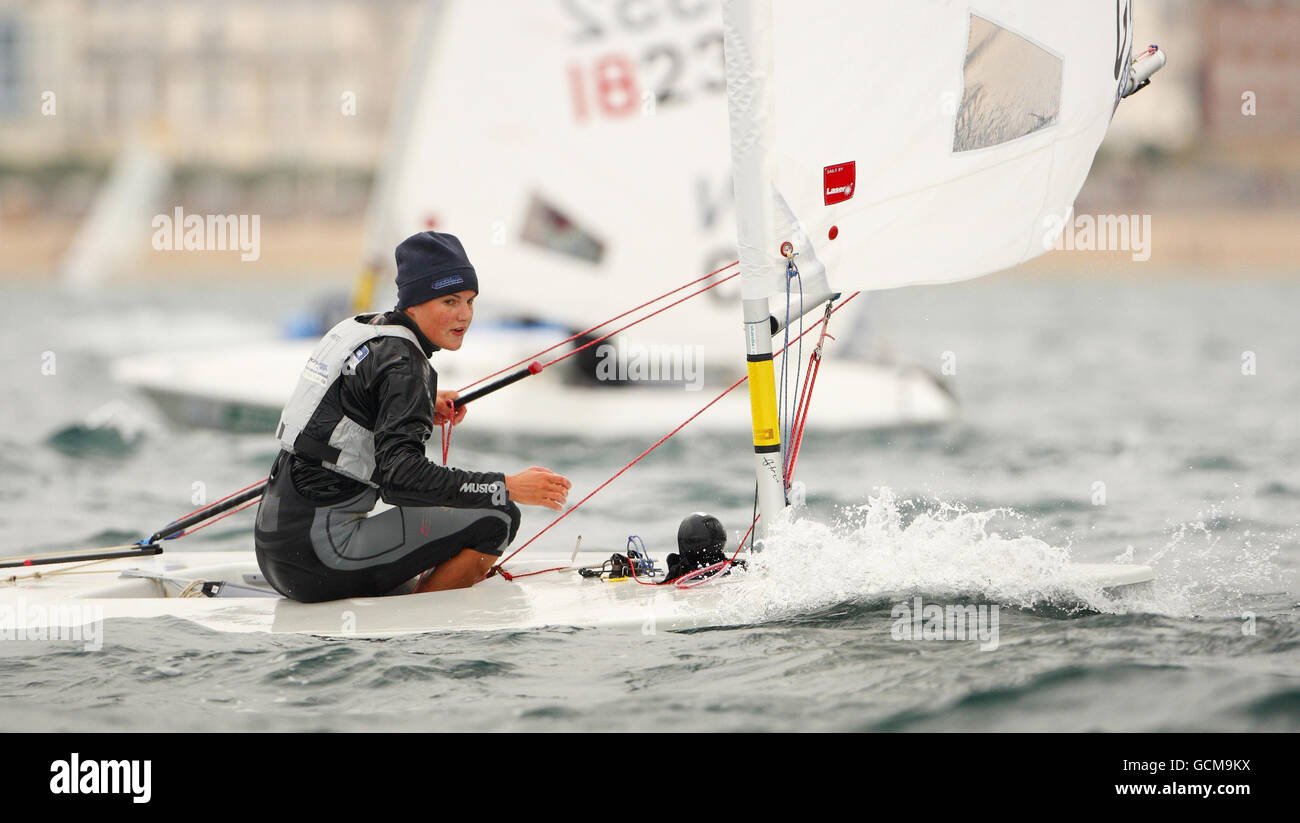 Sailing - Sail for Gold Regatta - Day One - Weymouth. British Laser ...