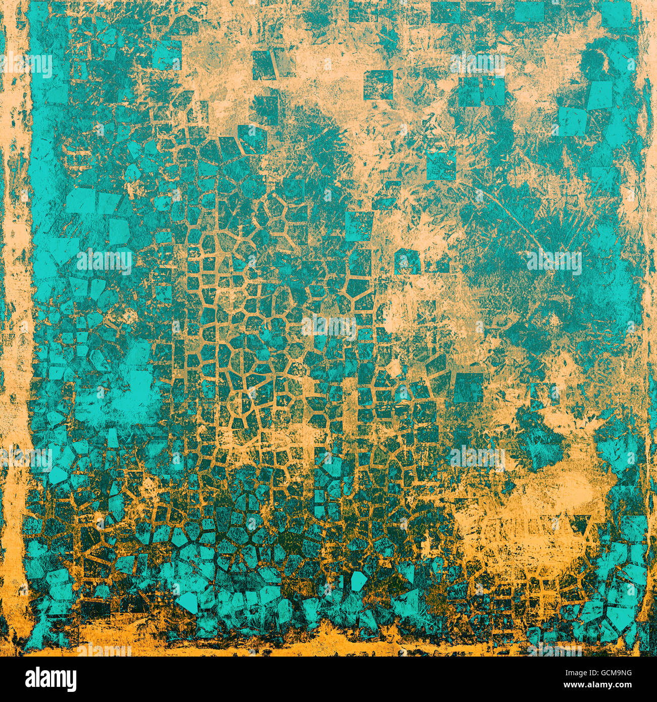 Abstract faded retro background or shabby texture with vintage style ...