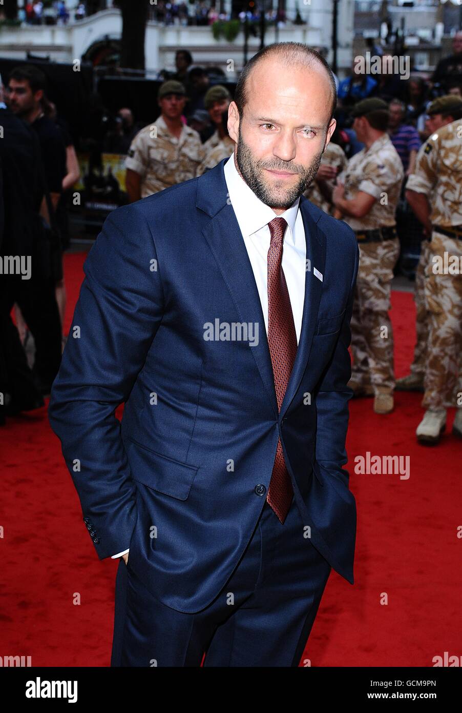 Jason Statham arriving for the UK premiere of The Expendables at the ...