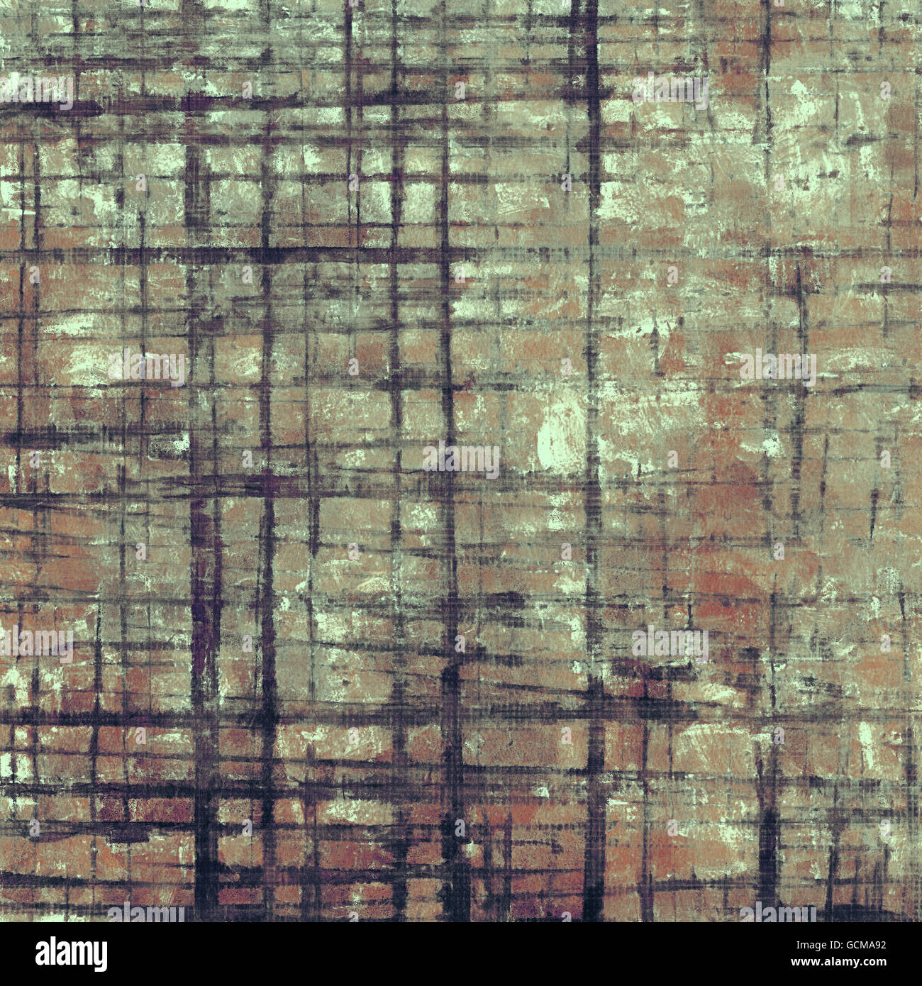 Abstract faded retro background or shabby texture with vintage style ...