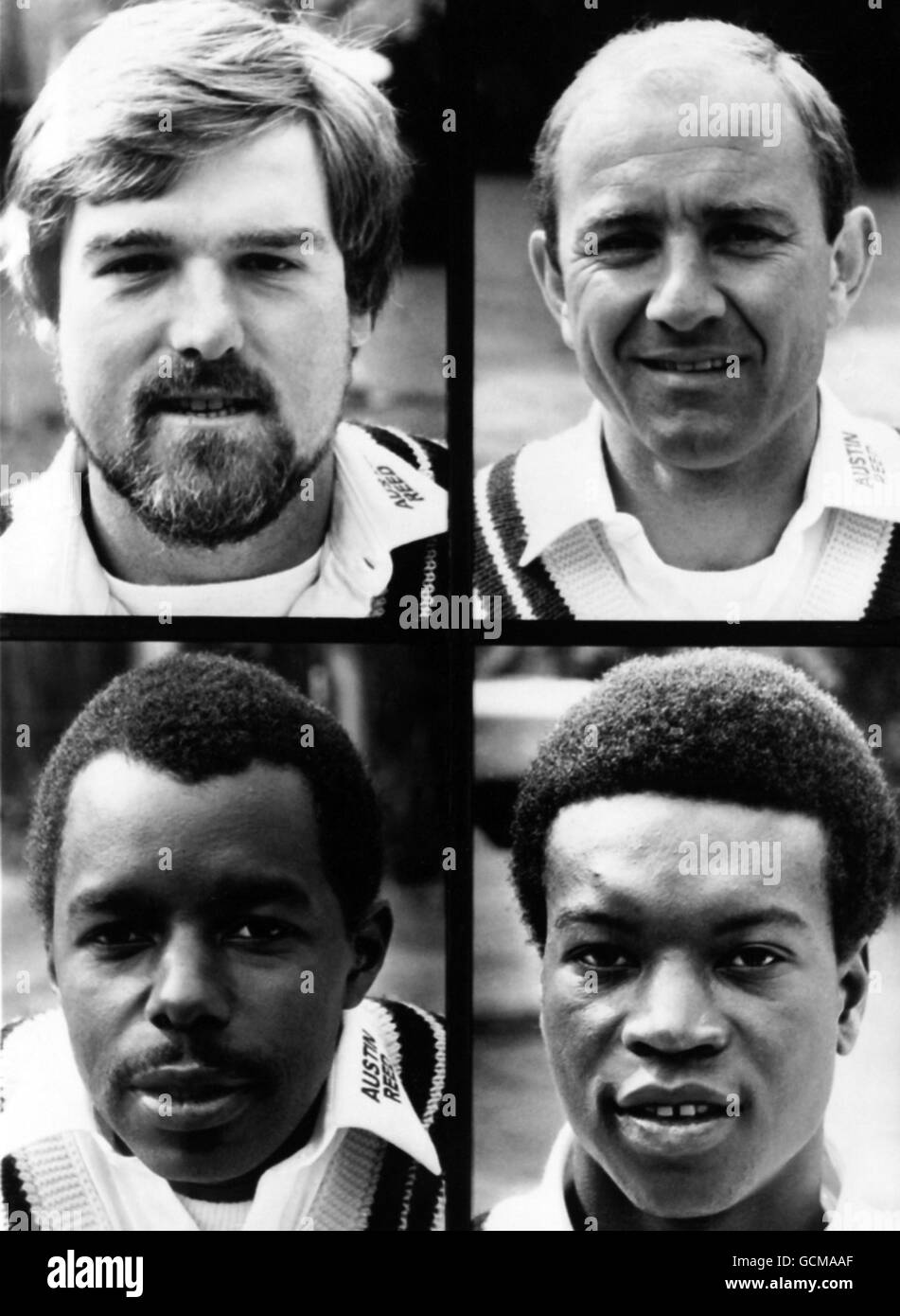 Cricket - Middlesex County Cricket Club - Portraits - 1985 Stock Photo ...