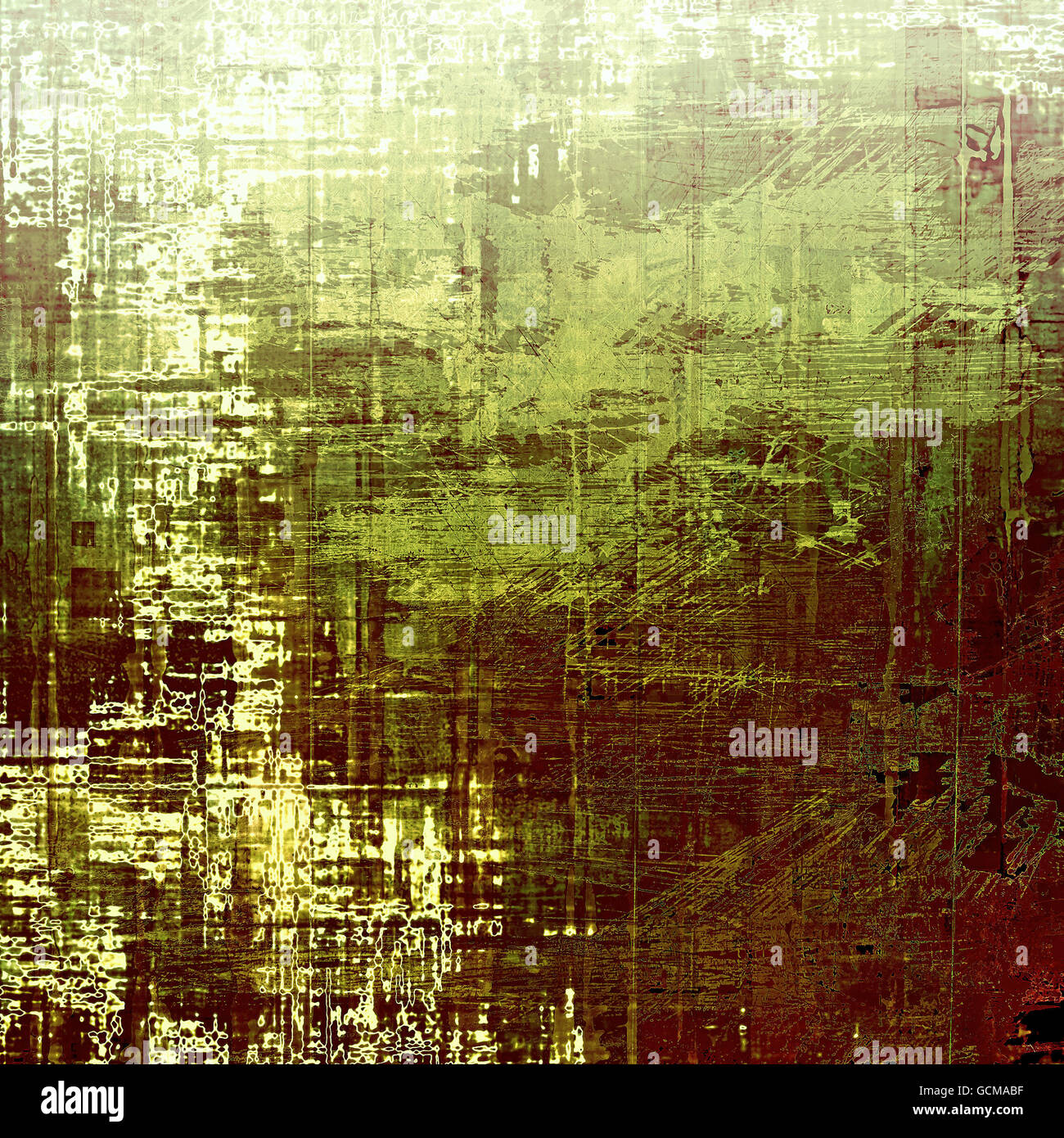 Retro vintage style elements on aged grunge texture. With different ...
