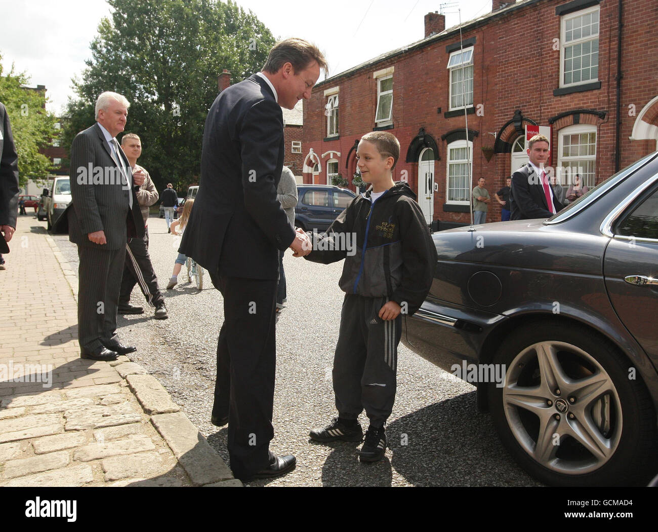 David Cameron visits north of England Stock Photo - Alamy
