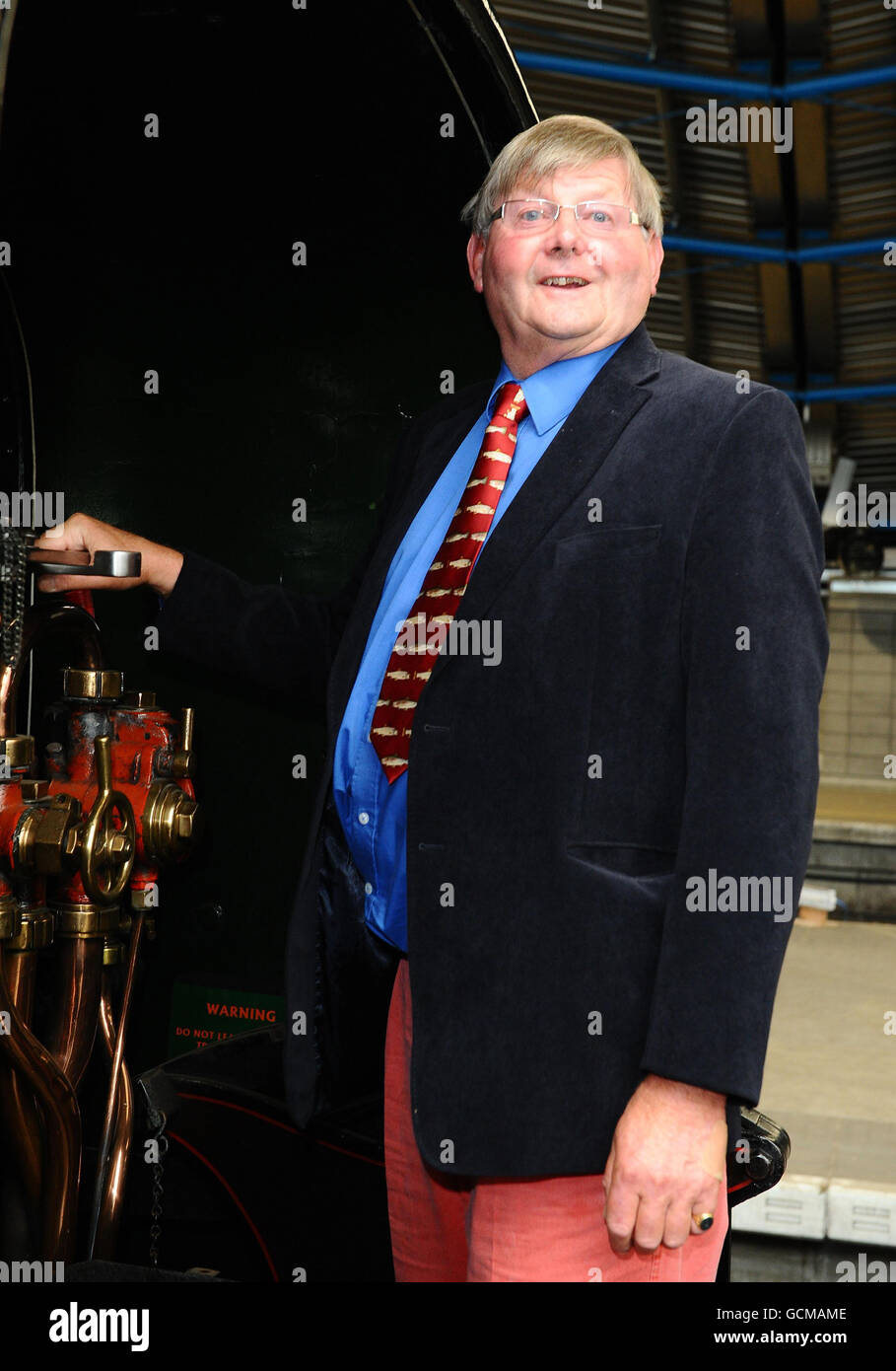 Patrick Stirling with the Stirling Single express passenger train which ...