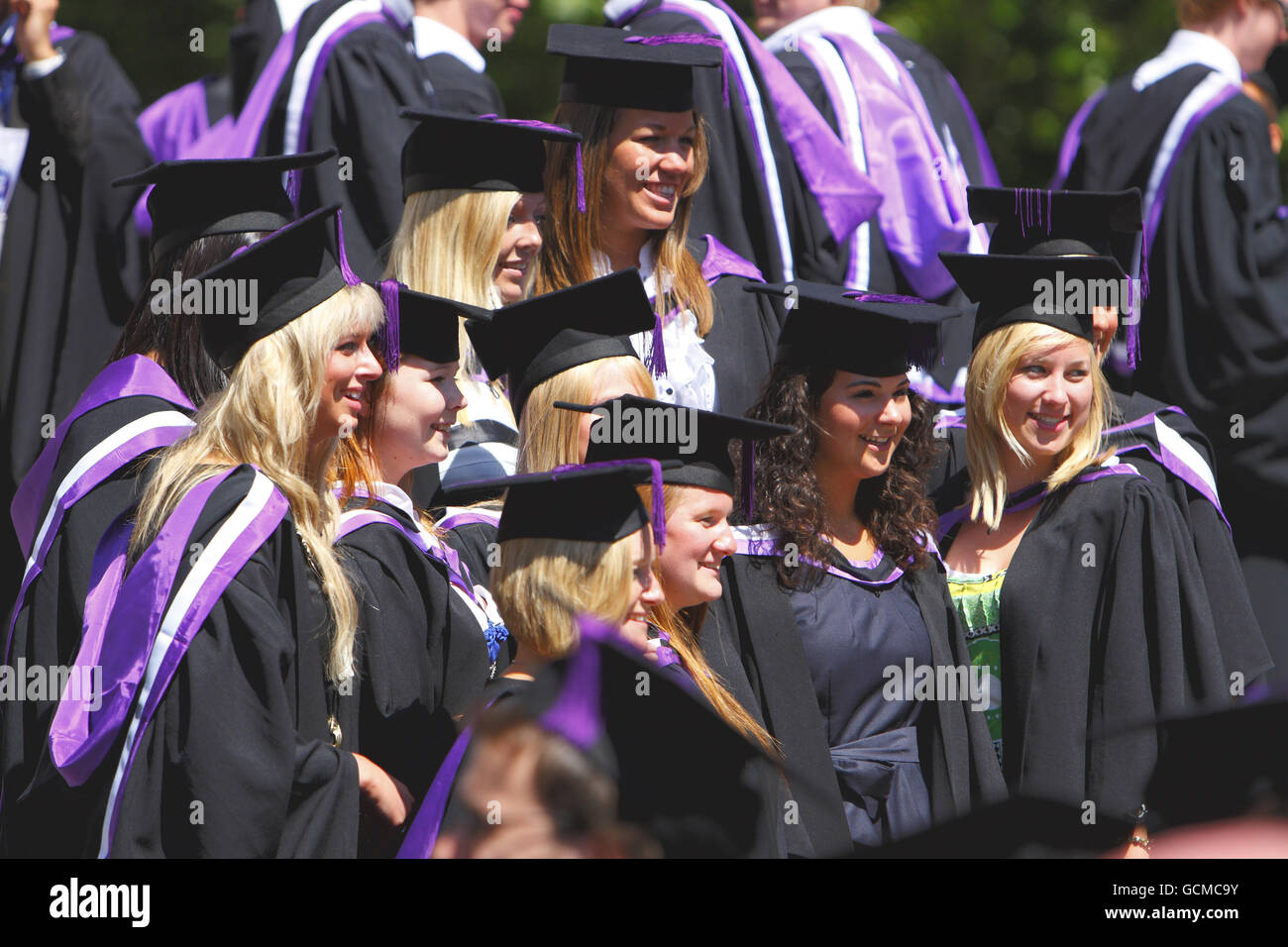 Portsmouth University students celebrate their graduation in Guildhall ...