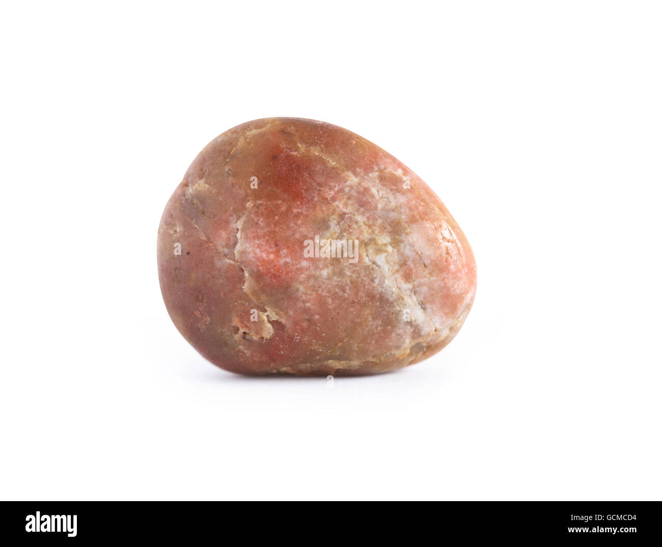 One red stone on white background. Clipping path is included Stock ...