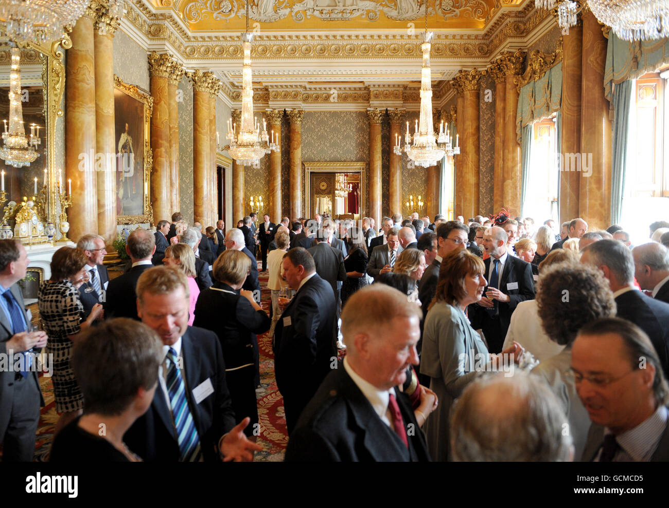 Queen Elizabeth II hosts a reception for winners of the Queen's Awards ...