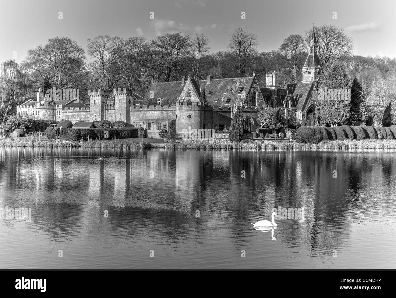 mock fort on the grounds of Newstead Abbey Stock Photo - Alamy