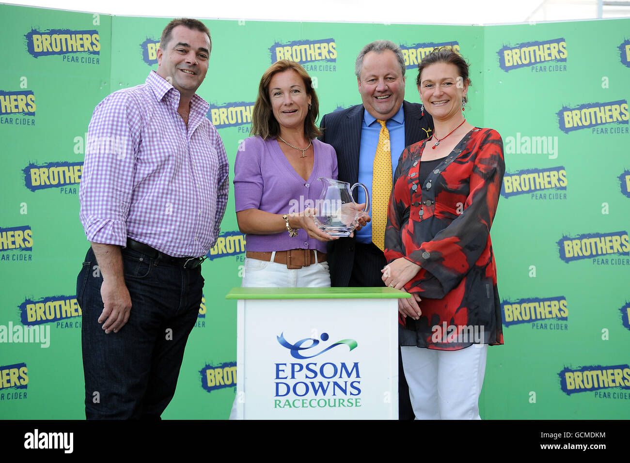 Owner William Harrison-Allan (2nd right) after his horse Eastern ...