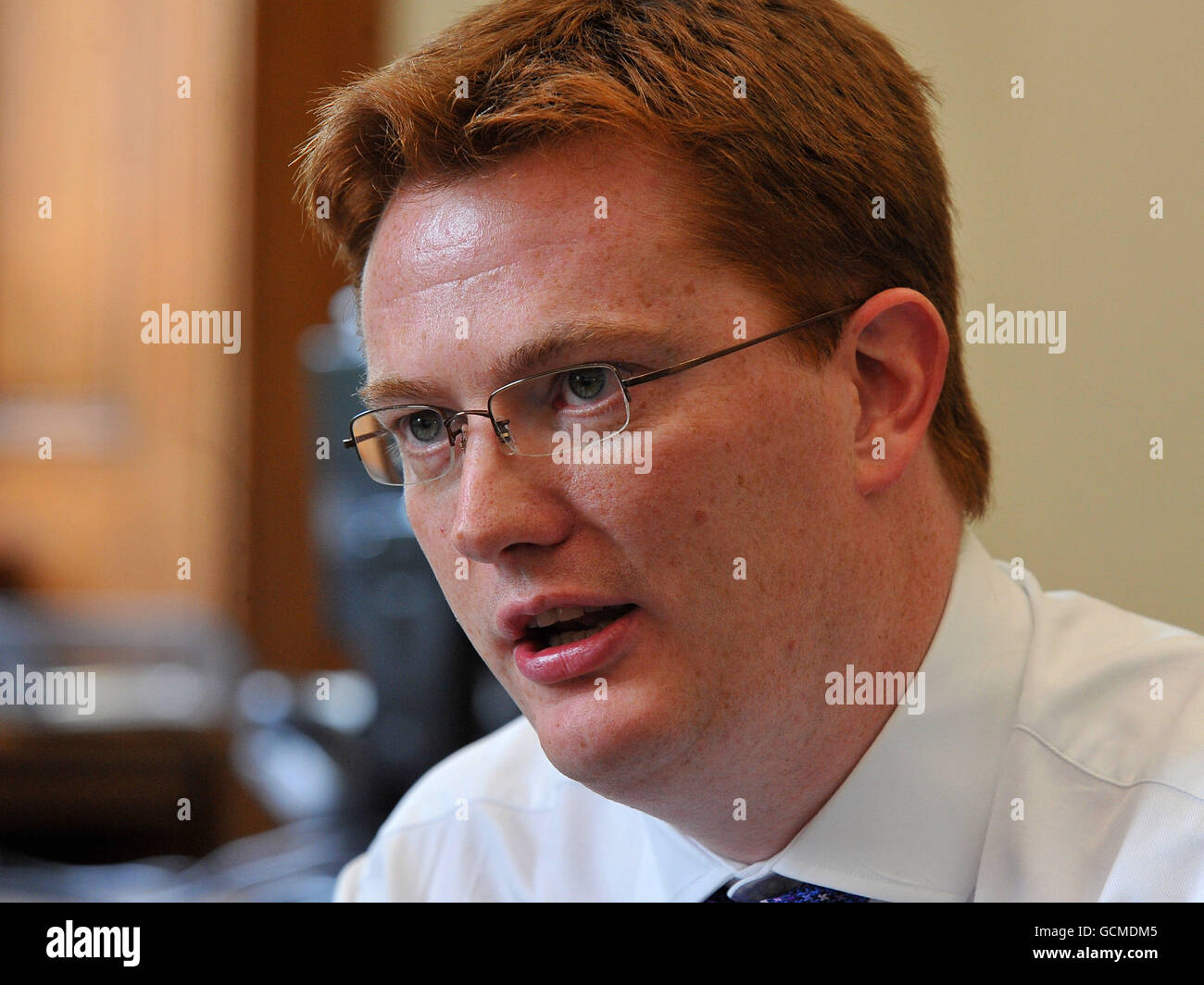 Chief Secretary to the Treasury Danny Alexander MP speaks during an ...