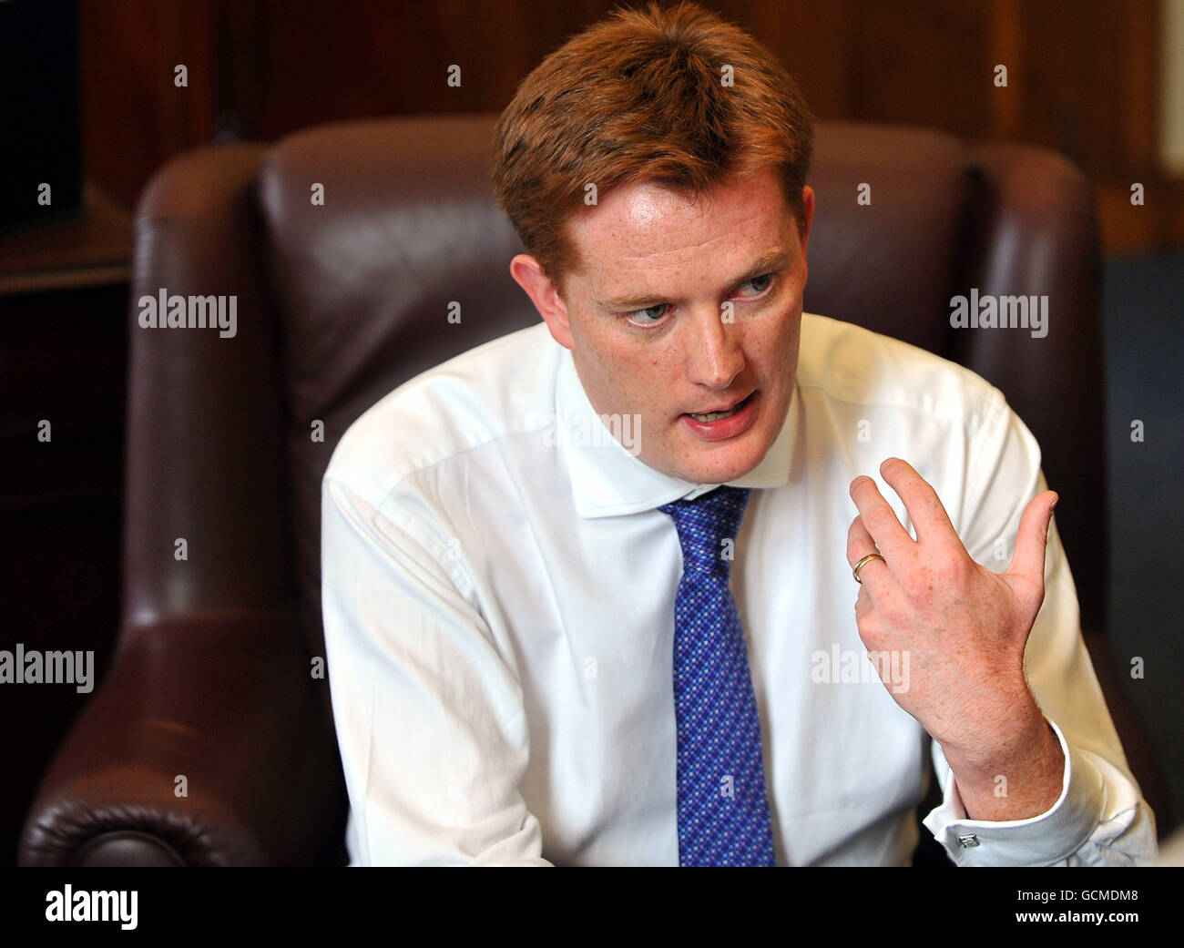 Chief Secretary to the Treasury Danny Alexander MP speaks during an ...