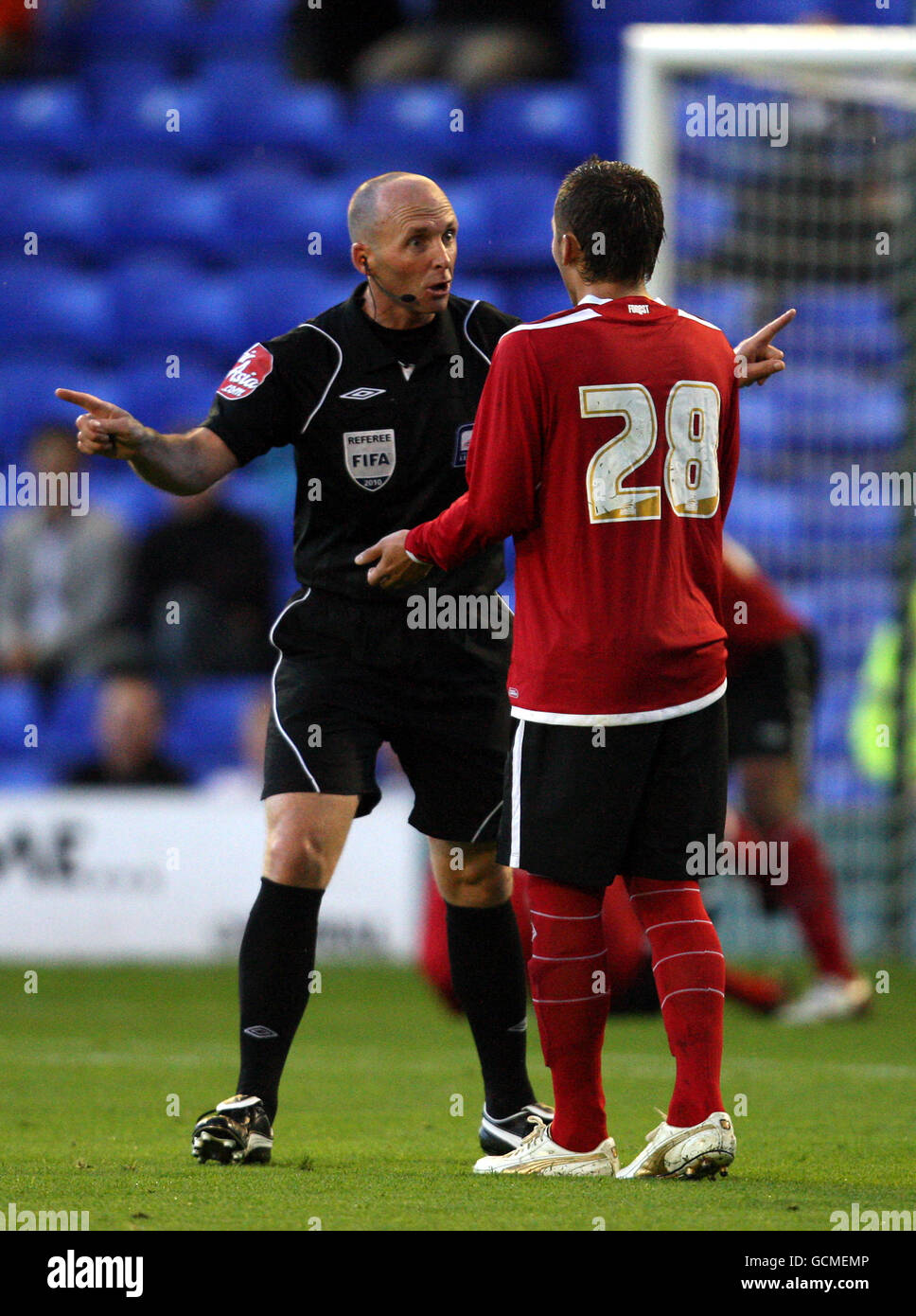 Mike dean referee tranmere hi-res stock photography and images - Alamy