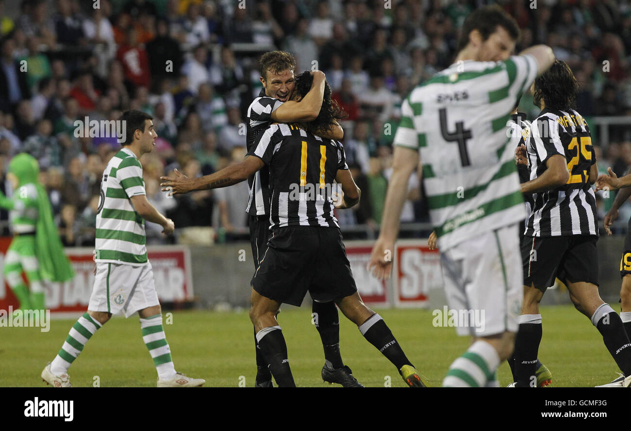 Soccer shamrock general view gv celebrating mangms hi-res stock ...