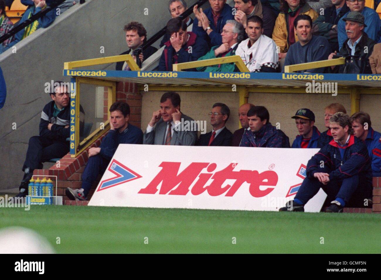 OLDHAM MANAGER JOE ROYALE BLOCKS HIS EARS AS THE OTHER RELIGATION ...