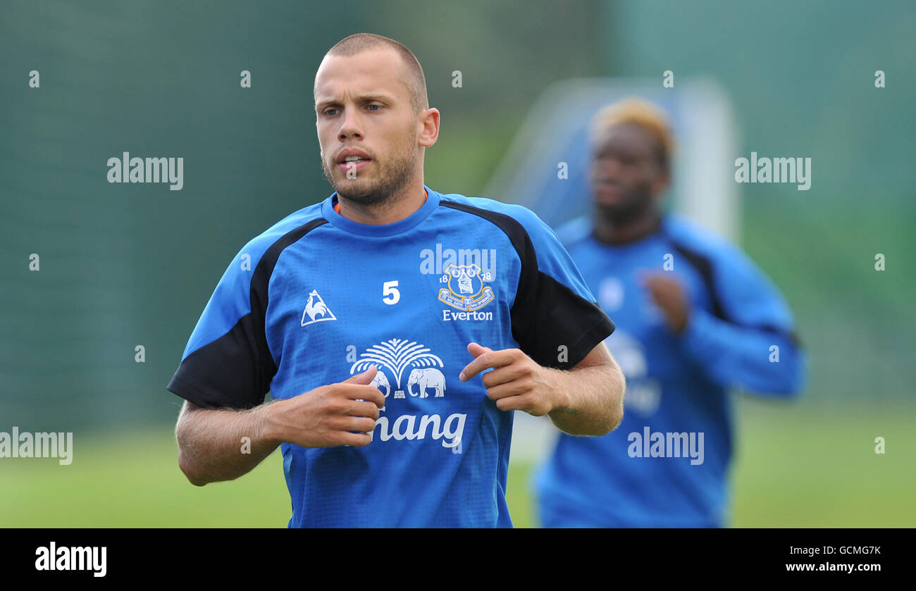 Soccer - Everton Pre Season Training - Finch Farm. Everton's Johnny ...