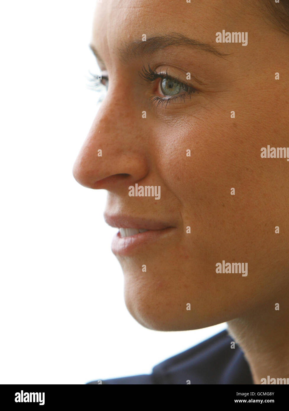 Skeleton bob gold medallist Amy Williams in Cowes before climbing ...
