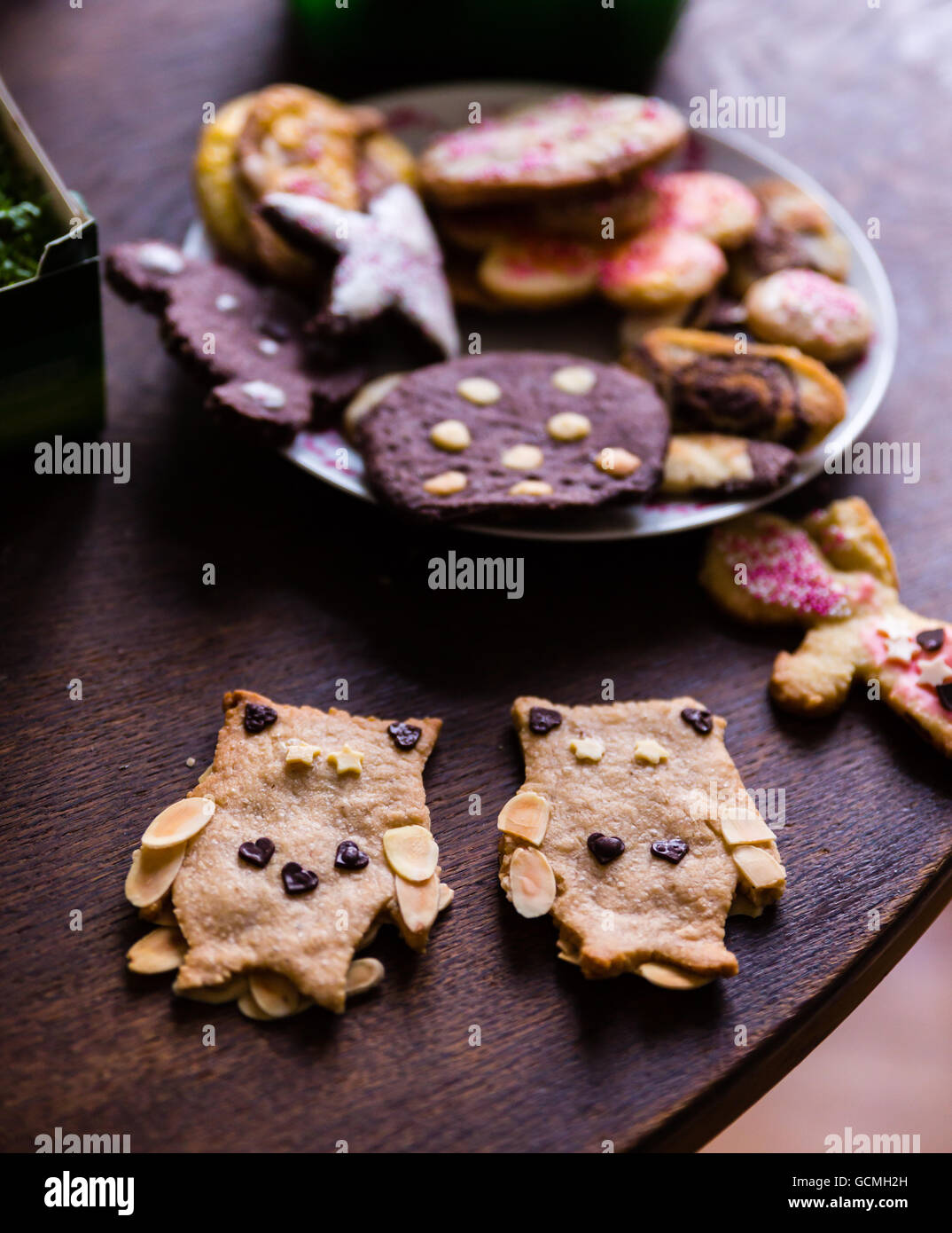 home-baked Owl cookies at christmas and advent season Stock Photo - Alamy