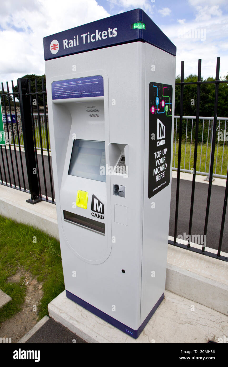 Ticket Machine at Apperley Bridge Railway Station, opened in December ...