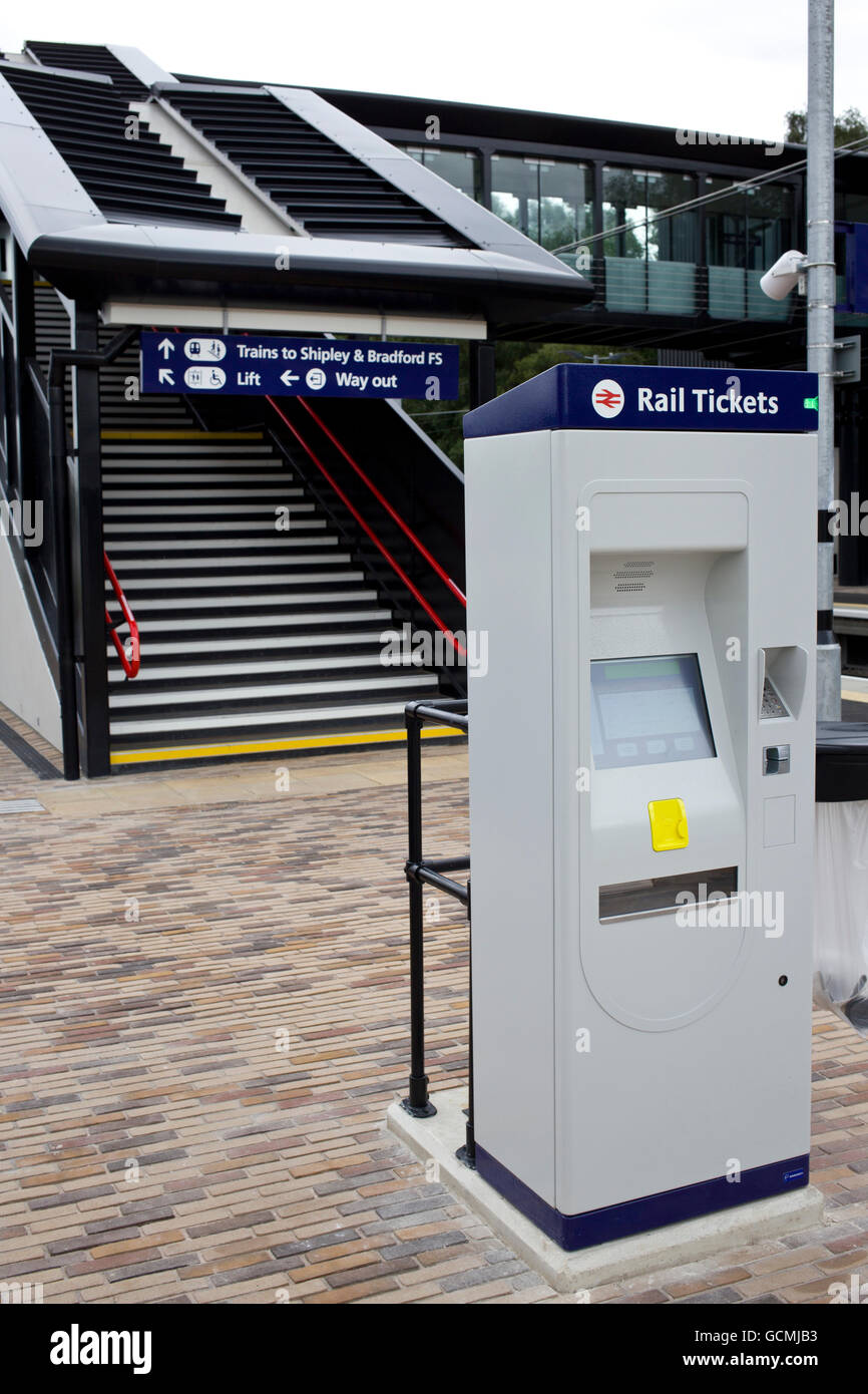 Ticket Machine at Kirkstall Forge Railway Station, opened in June 2016 ...