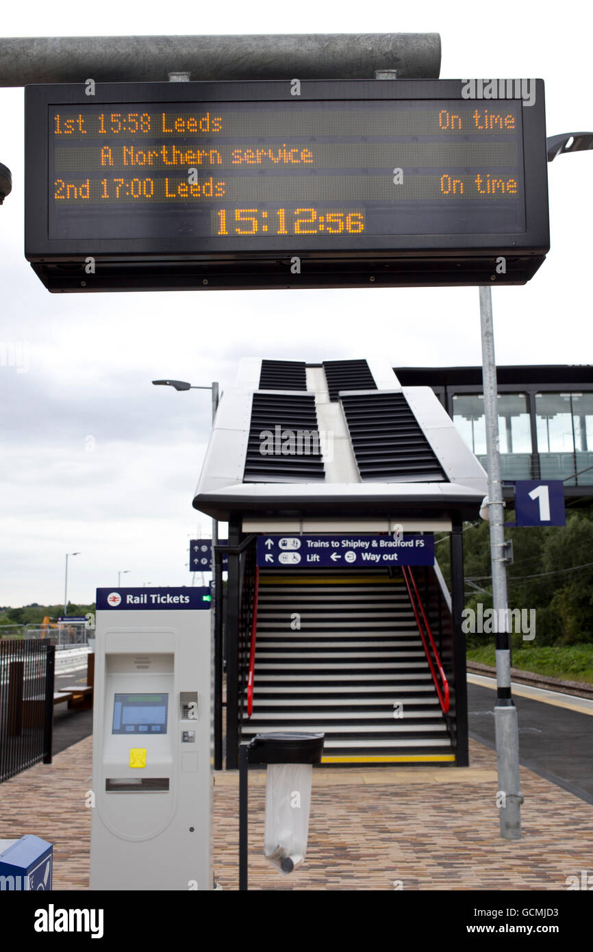 Kirkstall Forge Railway Station, opened in June 2016 Stock Photo - Alamy