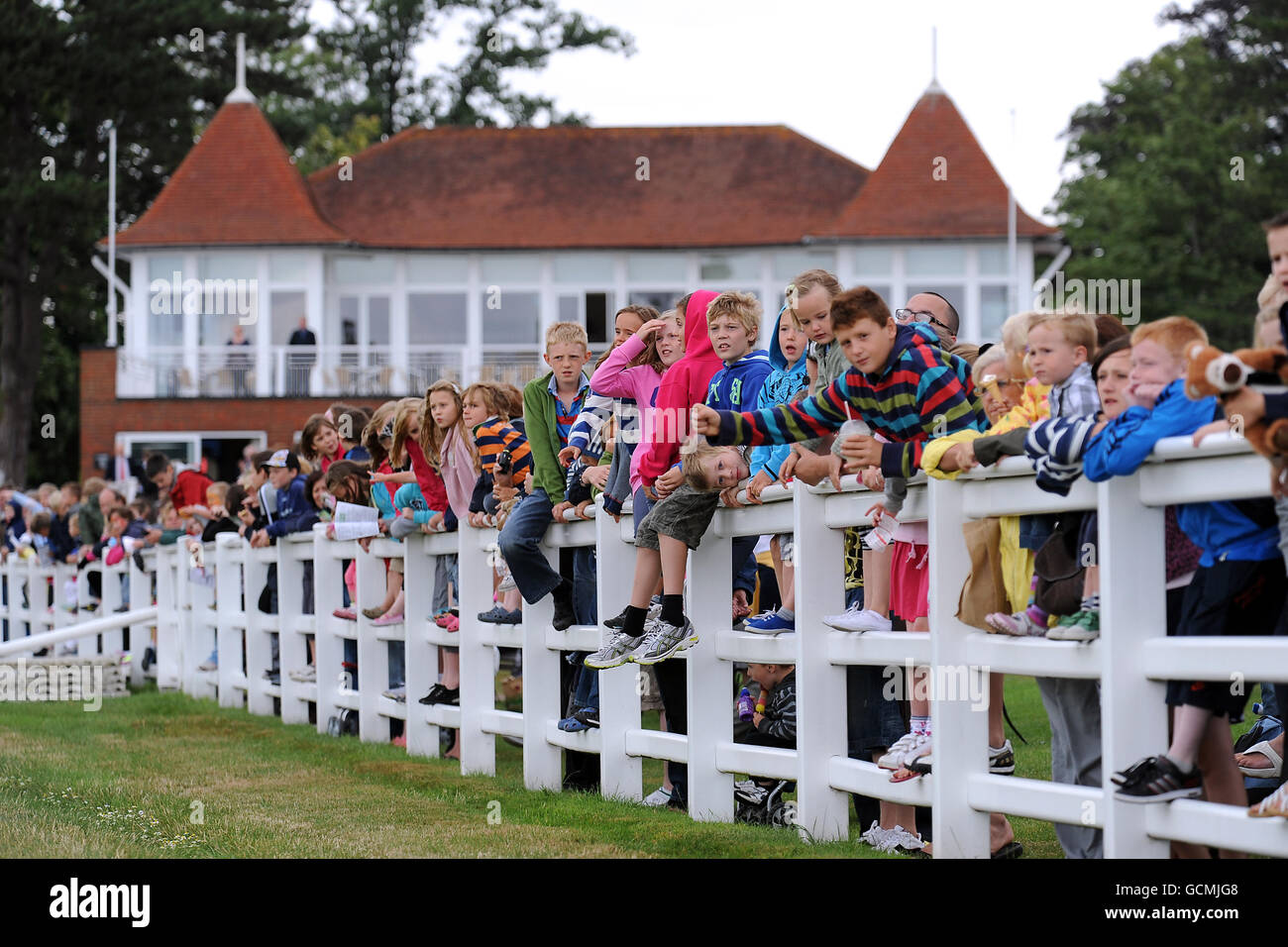 Family Fun Race Day At Lingfield Park High Resolution Stock Photography ...