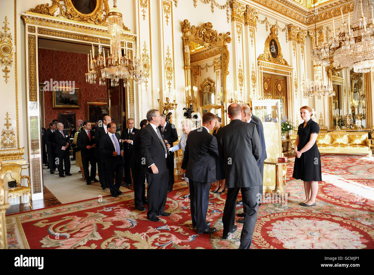 Queen Elizabeth II hosts a reception for winners of the Queen's Awards ...