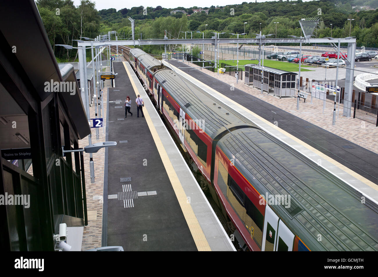 Kirkstall Forge Railway Station, opened in June 2016 Stock Photo - Alamy