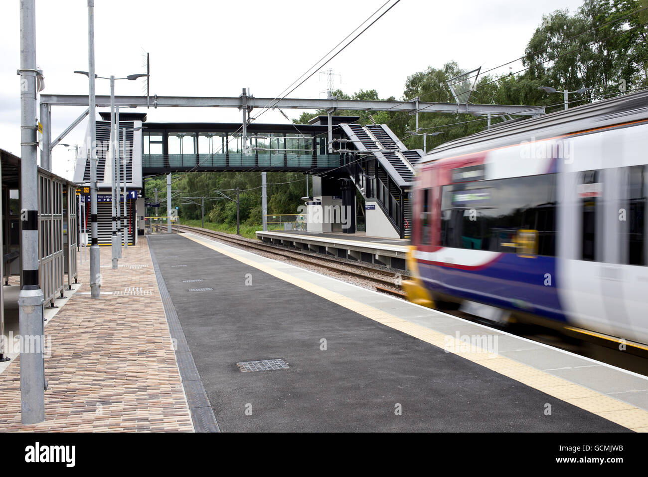 Kirkstall Forge Railway Station, opened in June 2016 Stock Photo - Alamy