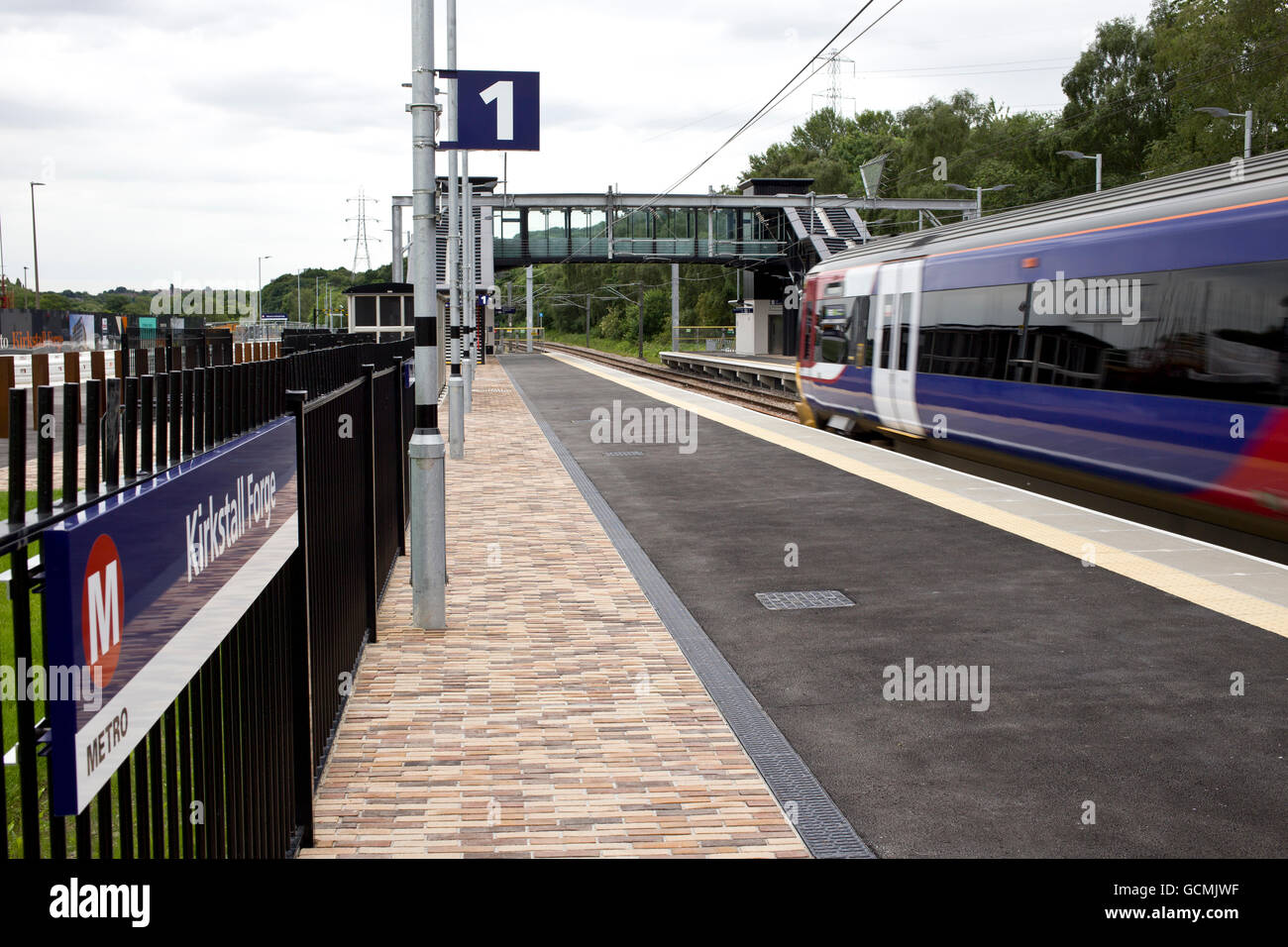 Kirkstall Forge Railway Station, opened in June 2016 Stock Photo - Alamy