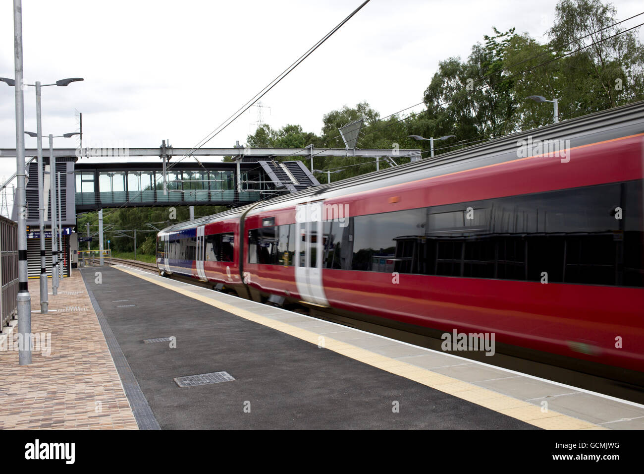 Kirkstall Forge Railway Station, opened in June 2016 Stock Photo - Alamy