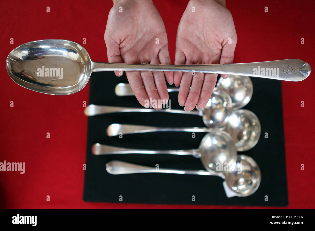 Scotland's largest spoon to be auctioned Stock Photo - Alamy