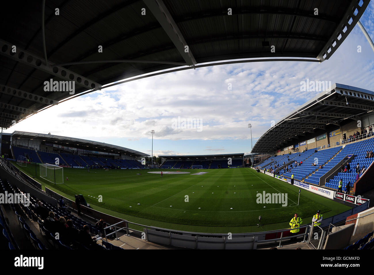 A view inside chesterfields b2net stadium hi-res stock photography and ...
