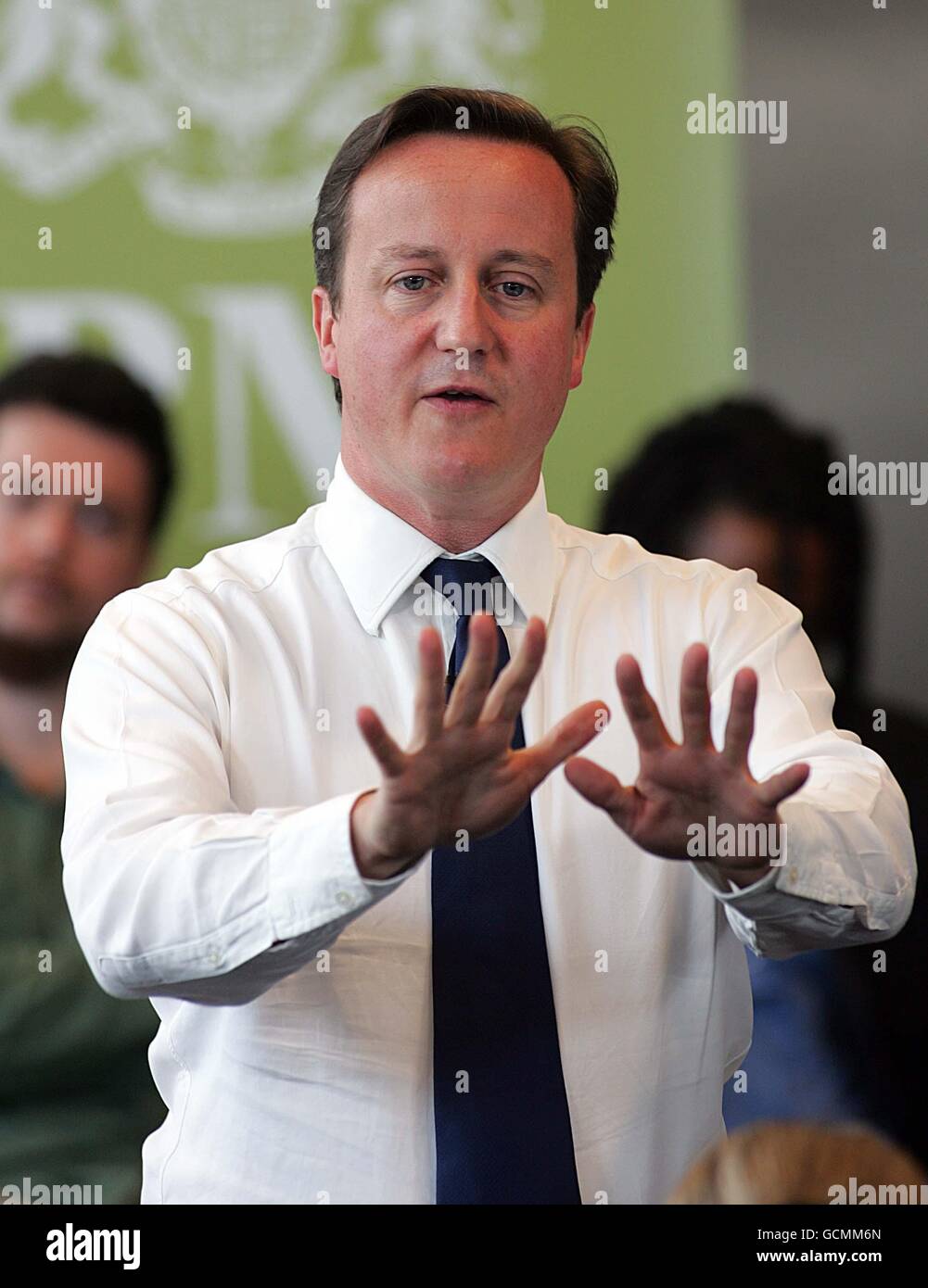 David Cameron visits north of England Stock Photo - Alamy