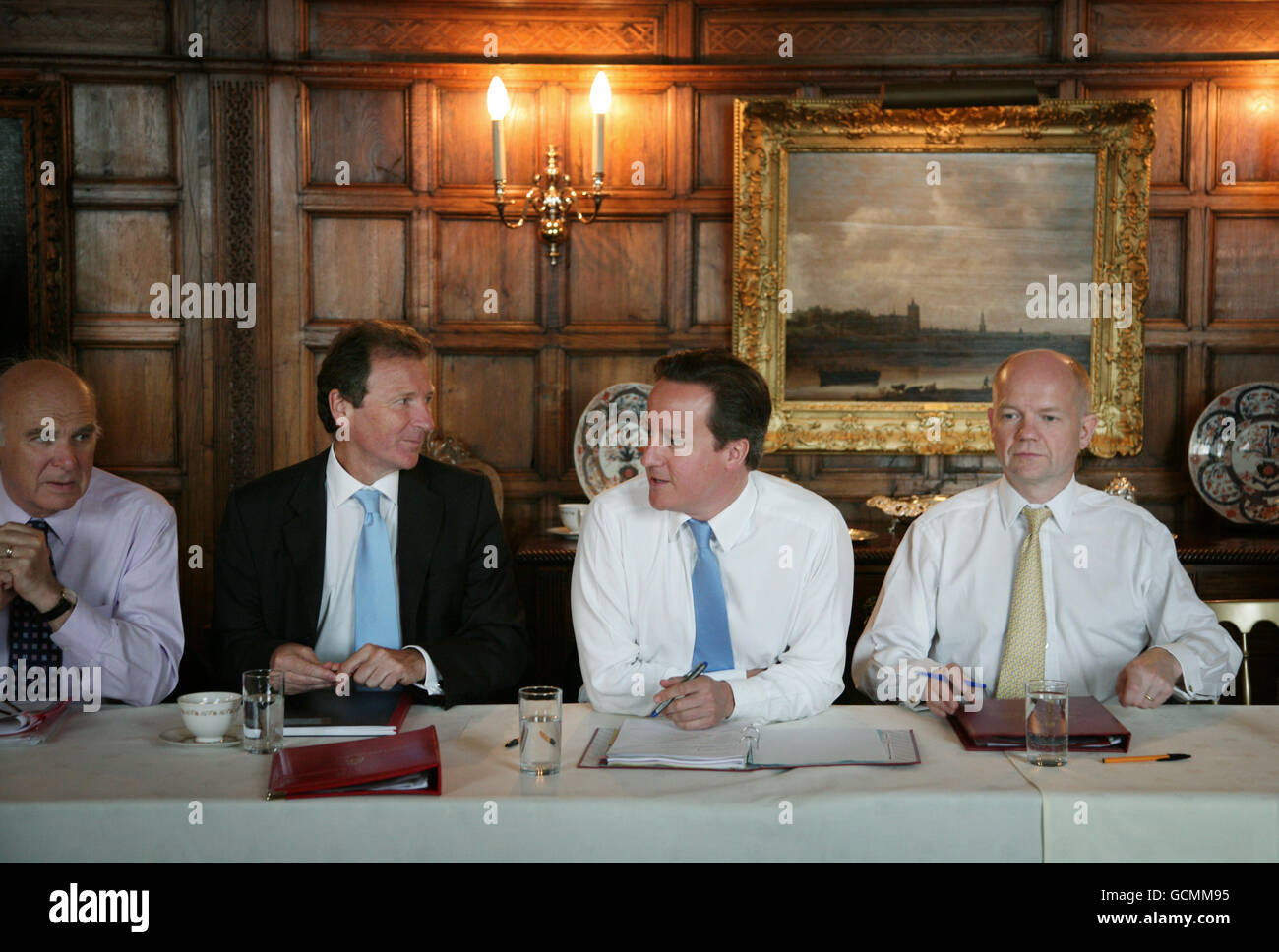 Donnell, David Cameron and William Haig) at Chequers Stock Photo - Alamy